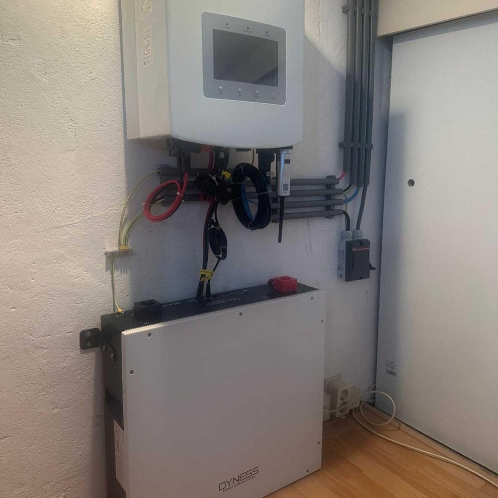 Solis 3,6 kW hybride omvormer + Dyness 5,12 kWh thuisbatterij ...